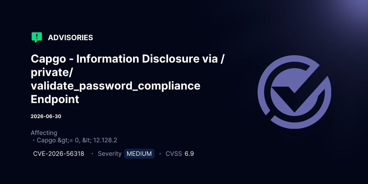 Capgo - Information Disclosure via /private/validate_password ...