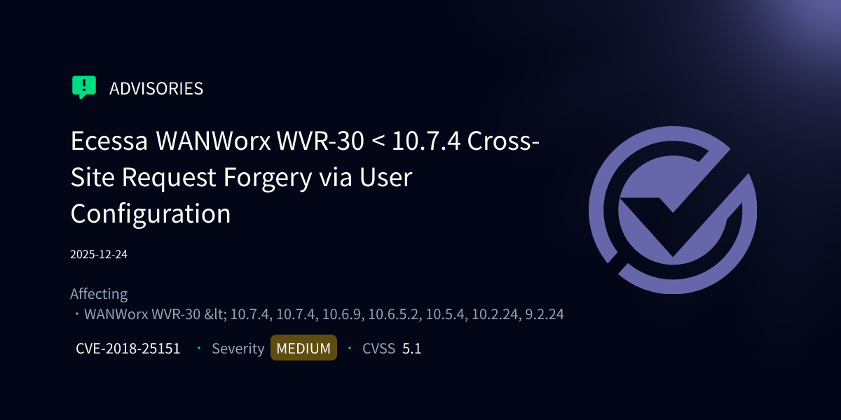 Ecessa WANWorx WVR-30