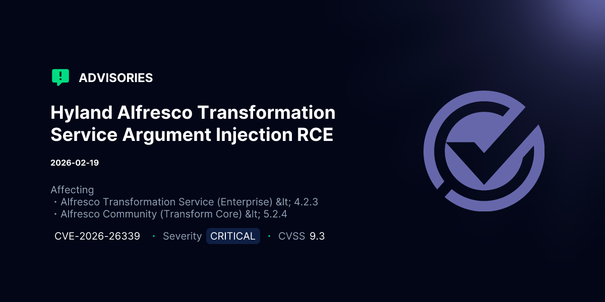 Hyland Alfresco Transformation Service Argument Injection RCE ...