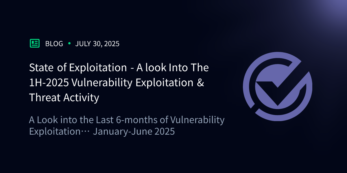 State of Exploitation - A look Into The 1H-2025 Vulnerability ...